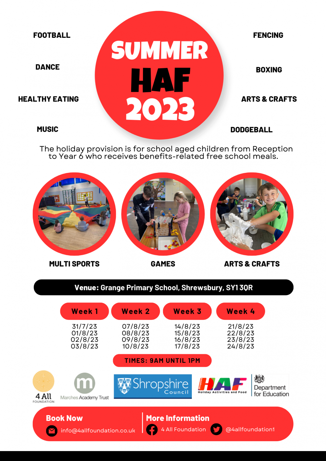 Summer HAF Programme at Grange Primary School - Grange Primary School